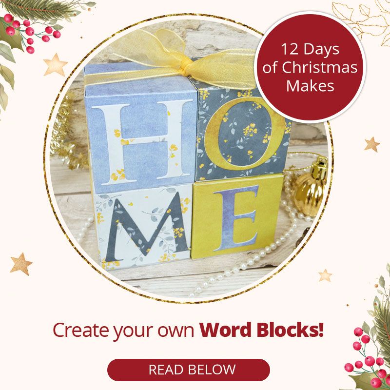 How to Make Word Blocks | Hunkydory Crafts